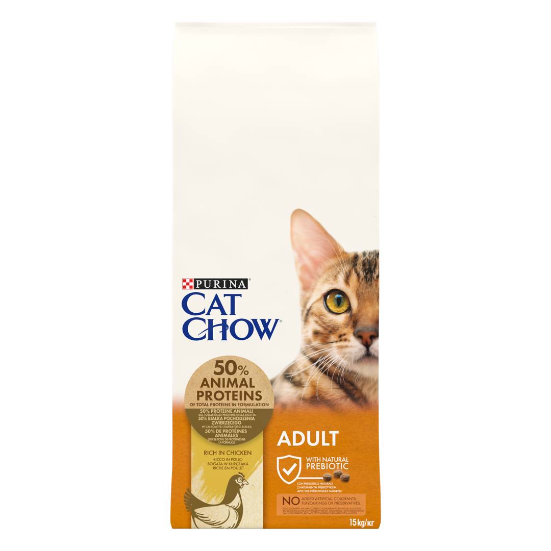 CAT CHOW ADULT Kοτόπουλο & Γαλοπούλα | Purina