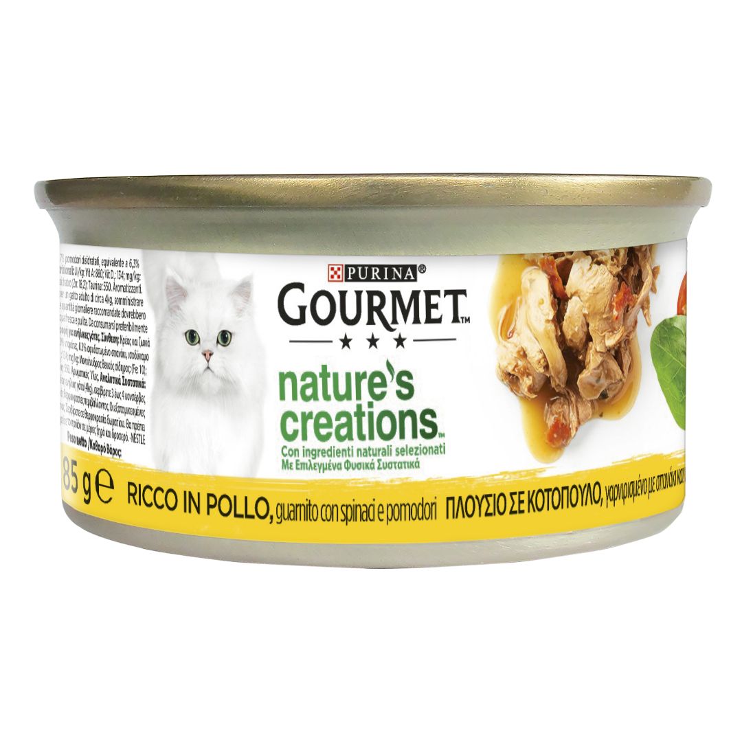 GOURMET® Nature's Creations Τροφή για γάτες με κοτόπουλο | Purina GR