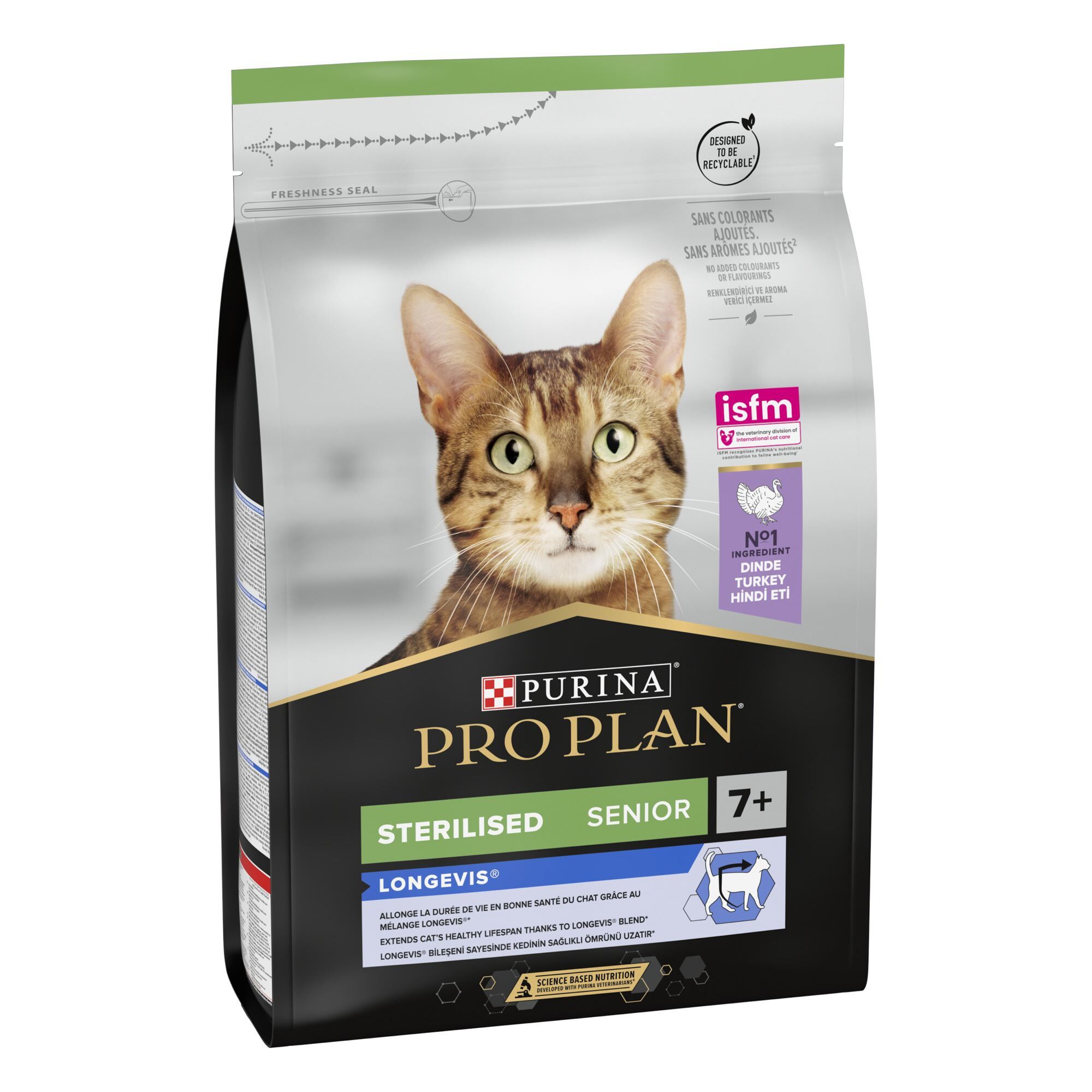 PRO PLAN® PRO PLAN STERILISED Longevis 7+ Cat Γαλοπούλα | Purina GR